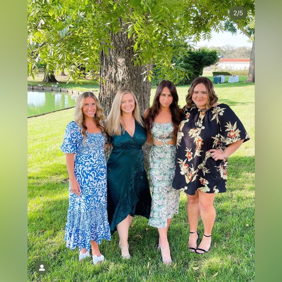 Dresses | Victoria Sophia Floral Midi Dress | Poshmark